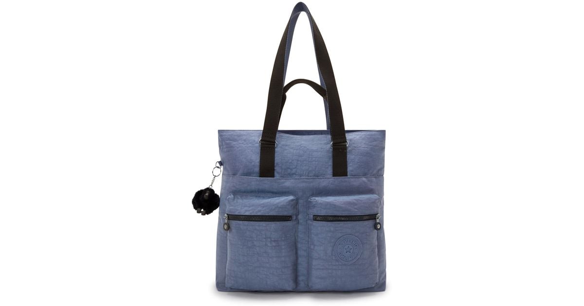 Kipling Tote India Relaxed Grey Large in Blue | Lyst UK