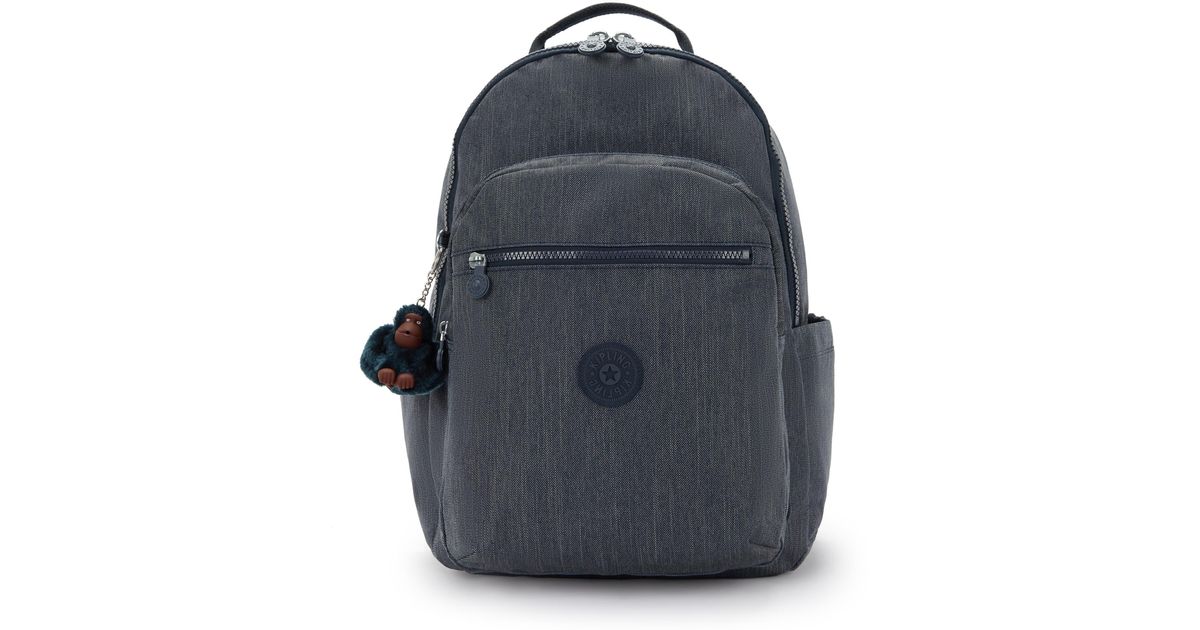 Kipling Backpack Seoul College Extra Marine Navy Large in Blue | Lyst UK