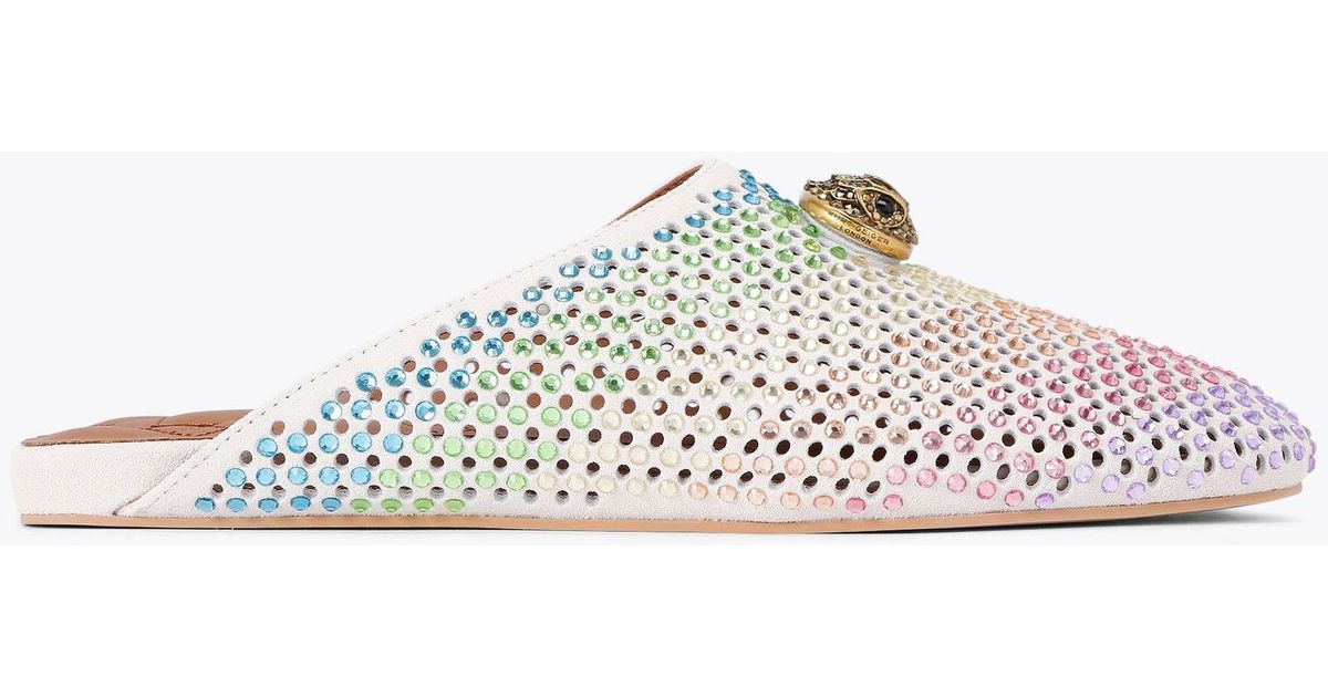 Kurt Geiger Kurt Geiger Flats Leather Chelsea in White | Lyst Australia