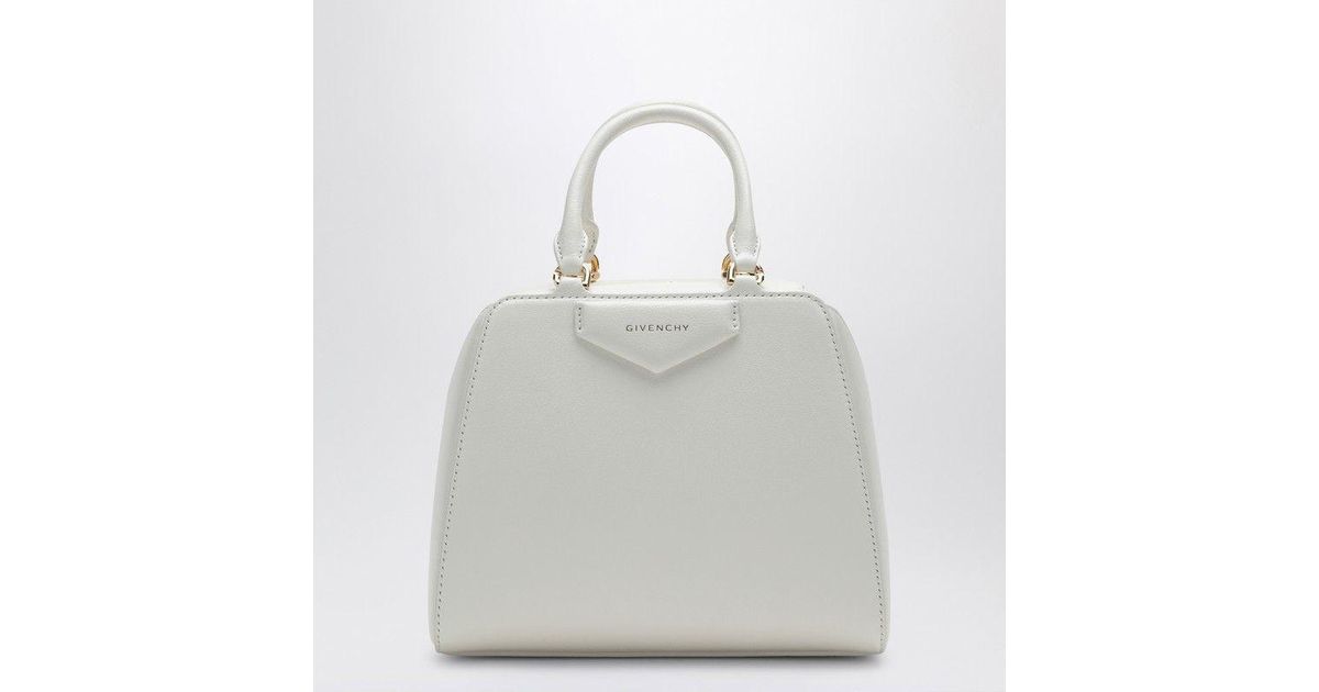 Givenchy Antigona Cube Mini Bag Ivory in Gray | Lyst