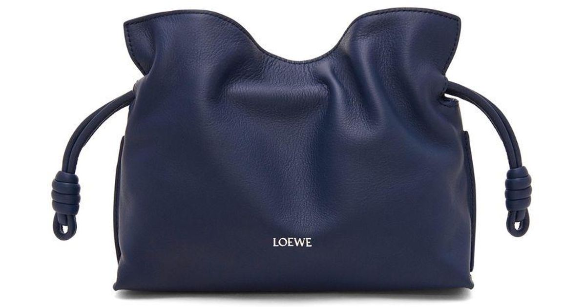 Loewe Mini Flamenco Clutch in Blue | Lyst