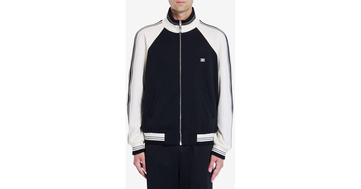 Celine Triomphe Track Jacket – And Cream in Blue for Men | Lyst