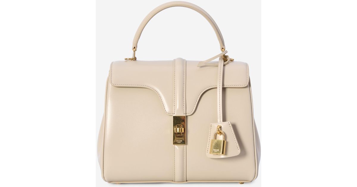 Celine Small 16 Bag in Natural | Lyst