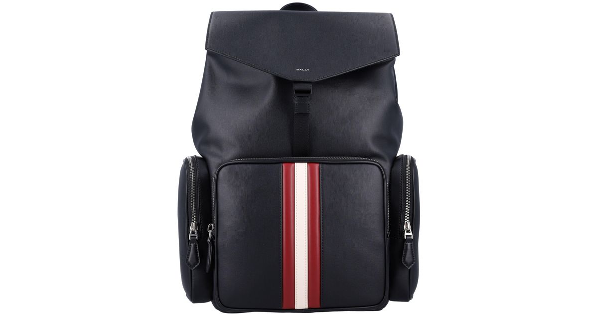 Bally Mythos Eco-Friendly Backpack in Black for Men | Lyst