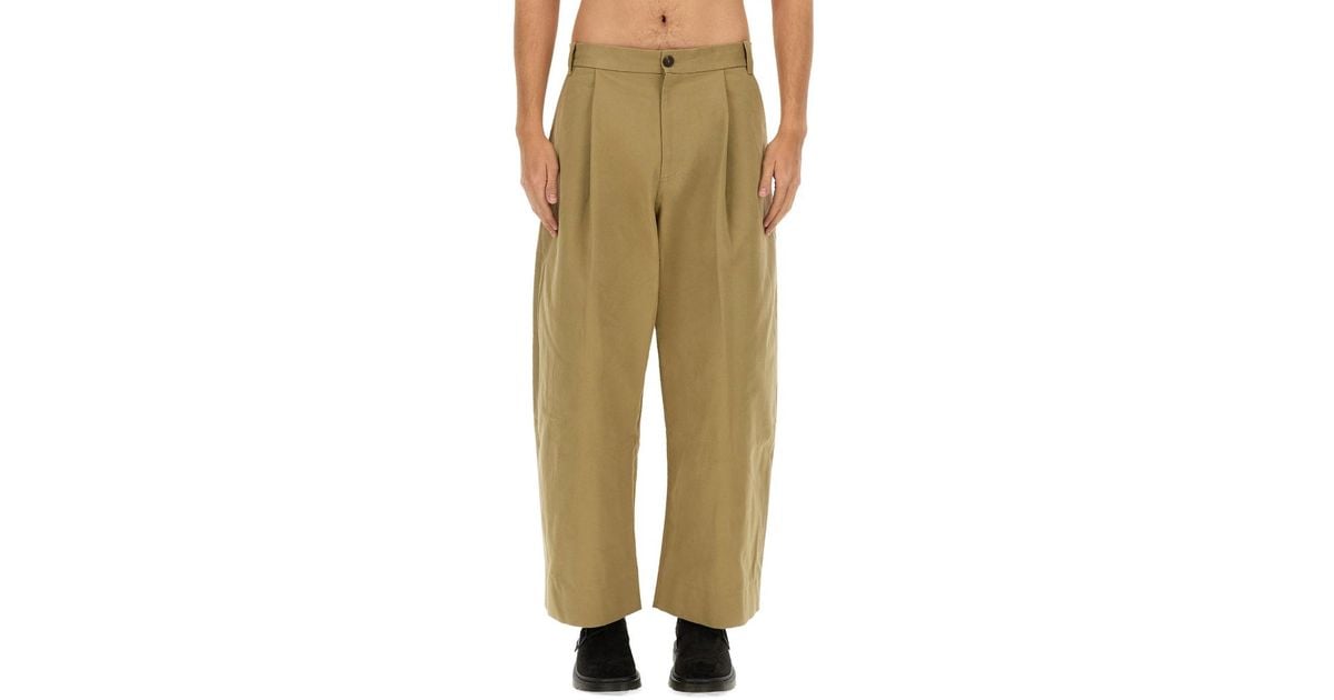 Studio Nicholson Mini Pants in Natural for Men | Lyst