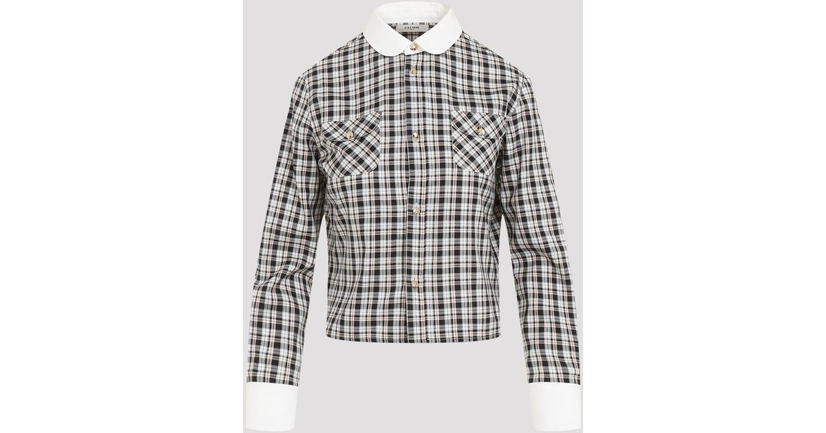 Celine Silk Shirt For Fall 2024 in White for Men | Lyst