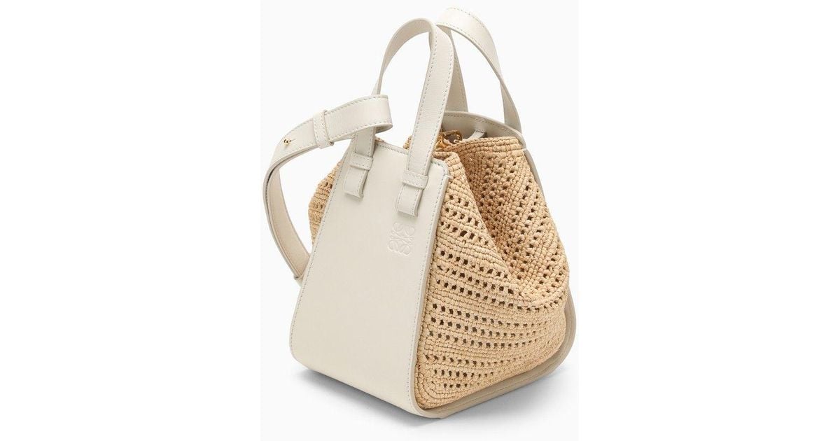 Loewe Natural/ Raffia And Leather Handbag For | Lyst