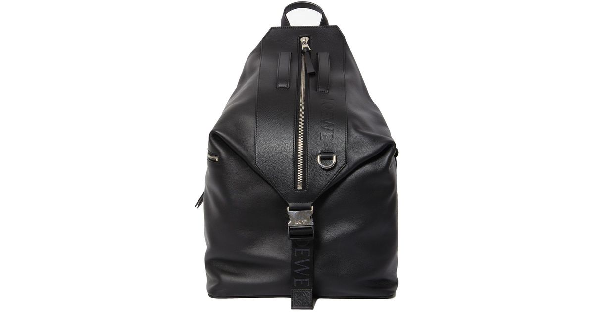 Loewe Convertible Mini Backpack in Black for Men | Lyst