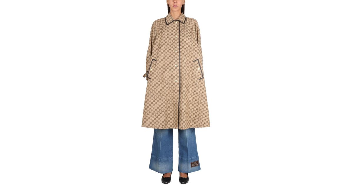 Gucci Reversible Jacket With Pointed Collar in Natural | Lyst