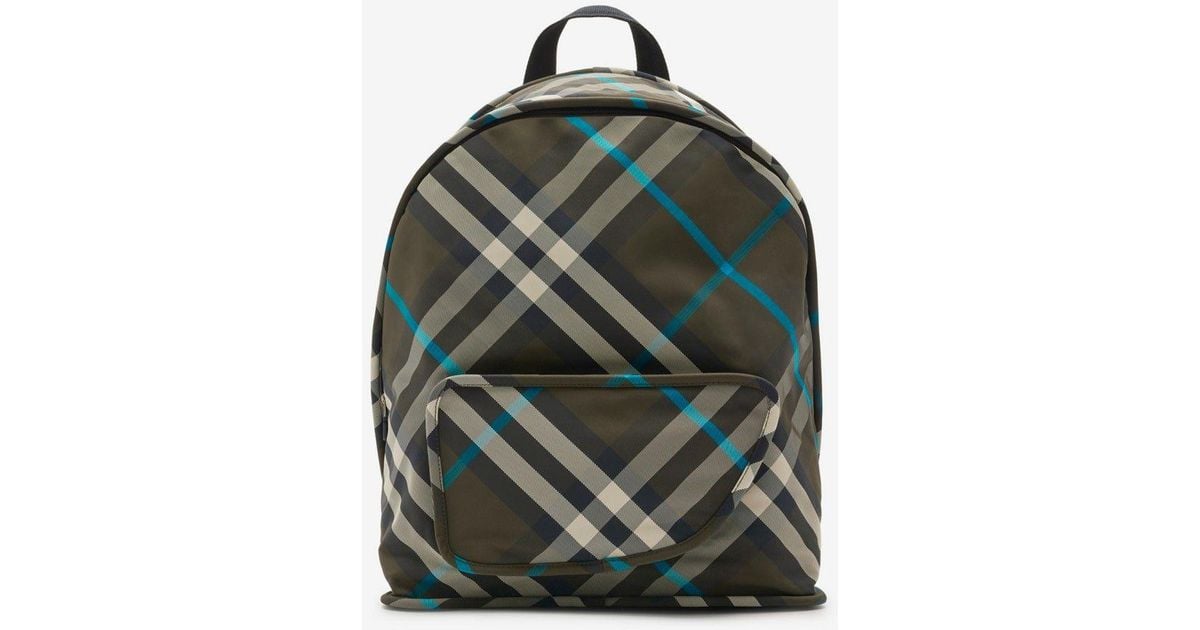 Burberry Shielded Backpack in Green for Men | Lyst