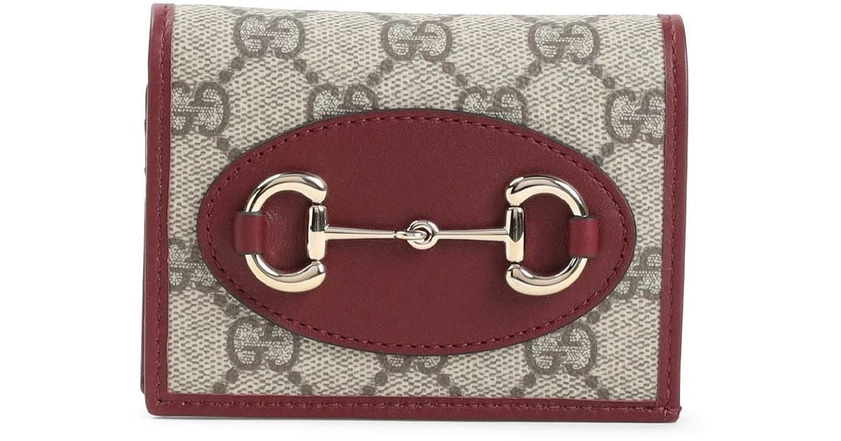 Gucci Mini Wallet in Red | Lyst