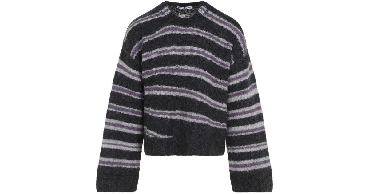 Acne Studios Textured Sweater For Fall 2024 in Black for Men | Lyst