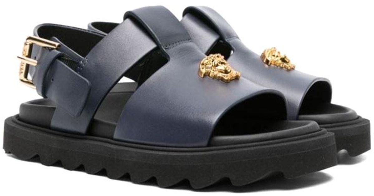 Versace Chic Mini Sandals For Girls in Blue | Lyst