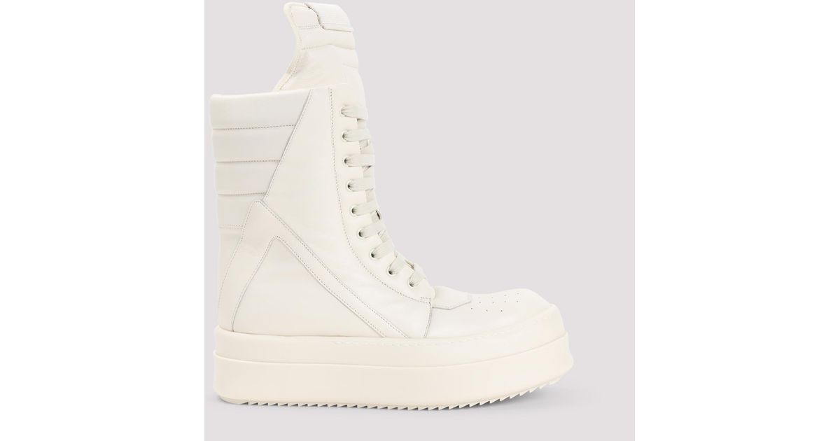 Rick Owens Mega Geobasket Sneakers For in White for Men | Lyst