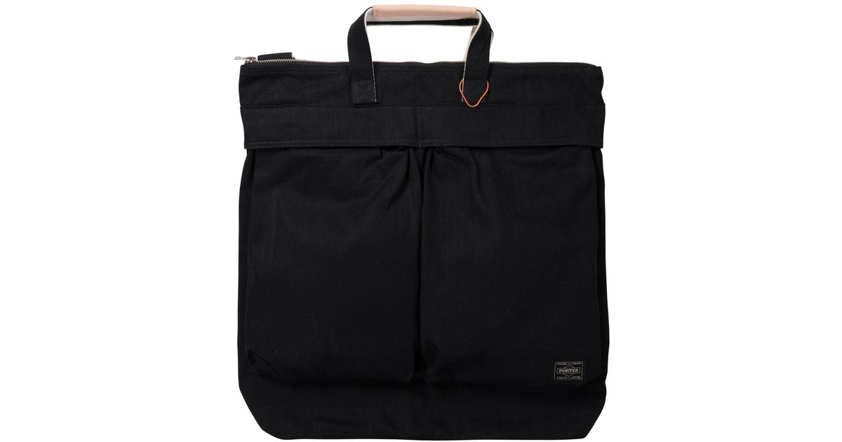 Porter-Yoshida and Co Noir 2-Way Helmet Tote Handbag (41.5X43X1 Cm) in ...