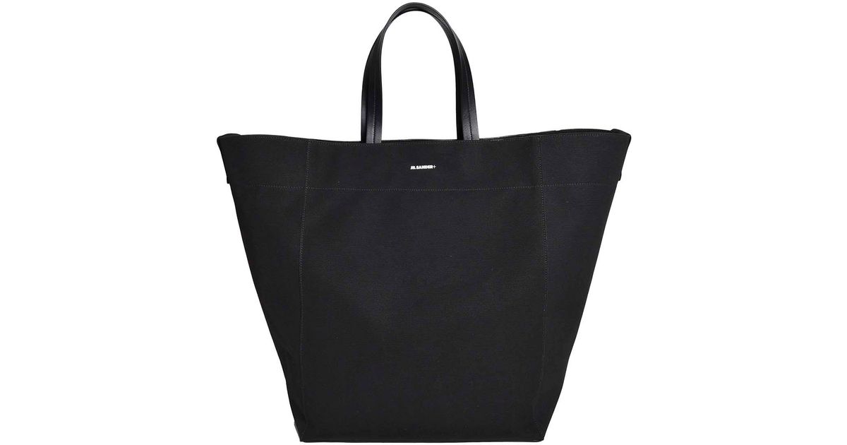 Jil Sander Mini Stylish Tote Bag in Black | Lyst
