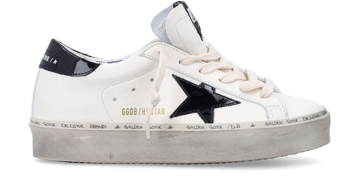 Golden Goose Hi Star Iconic Platform Sneakers in White | Lyst