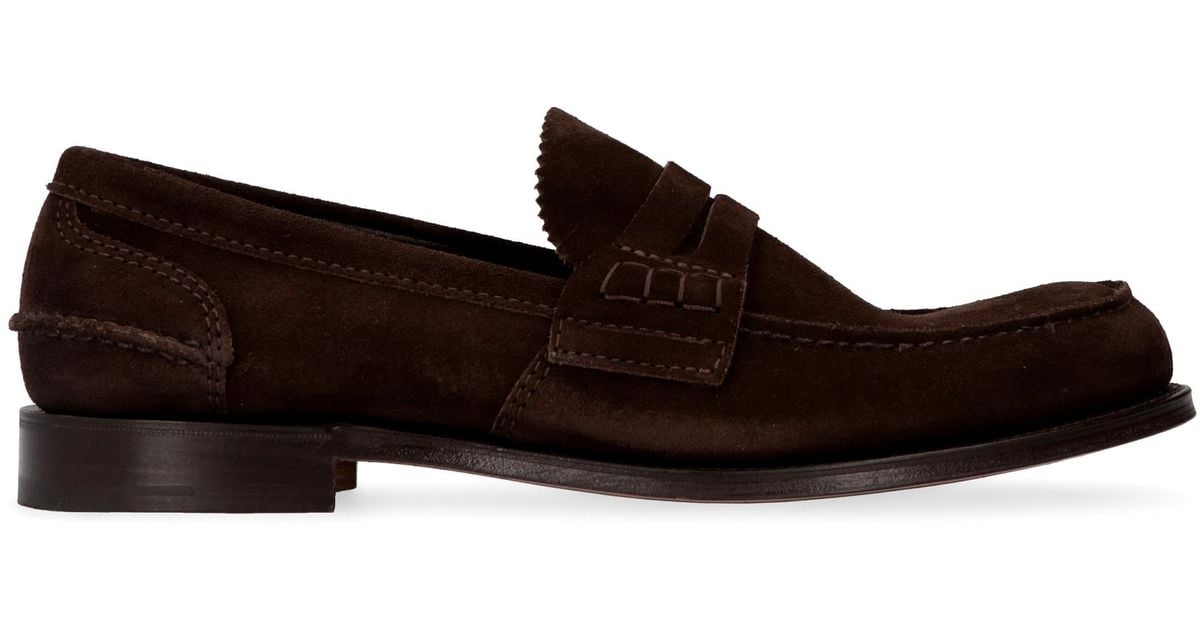 Church's Classic Suede Loafers For in Brown for Men | Lyst