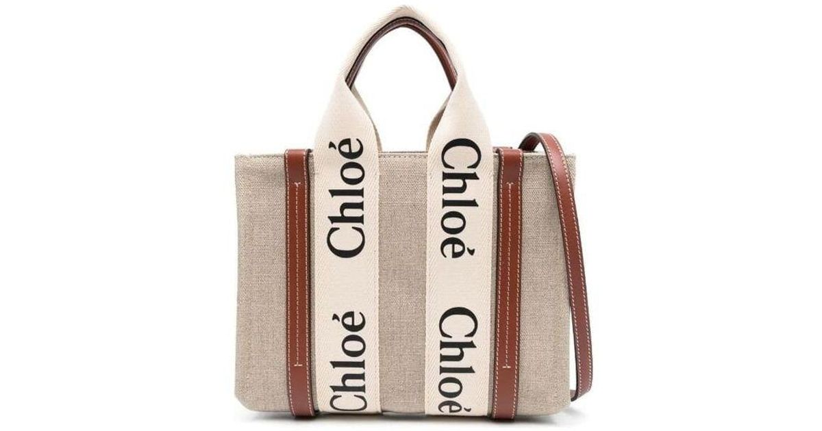 Chloé Chic Leather Mini Tote in White | Lyst