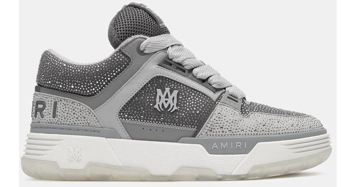 Amiri Crystal-Embellished Ma-1 Sneakers For in Gray for Men | Lyst