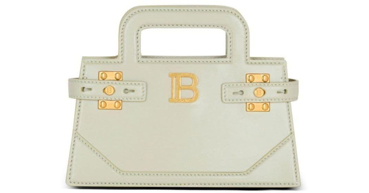 Balmain Mini Handbag For Effortless Chic in White | Lyst