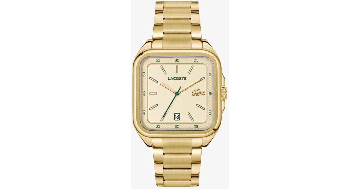Lacoste 12.12 Up Steel Watch in Metallic for Men | Lyst