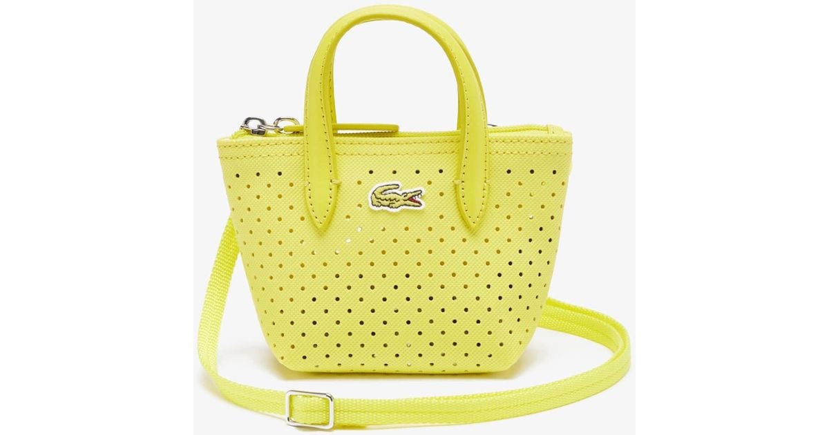 Lacoste L.12.12 Concept Mini Shoulder Bag in Yellow | Lyst