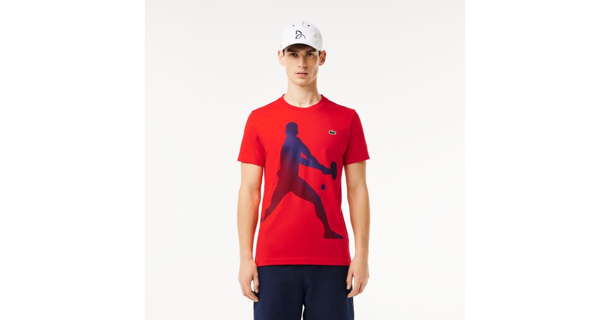 Lacoste Tennis X Novak Djokovic T-Shirt & Cap Set in Red for Men | Lyst
