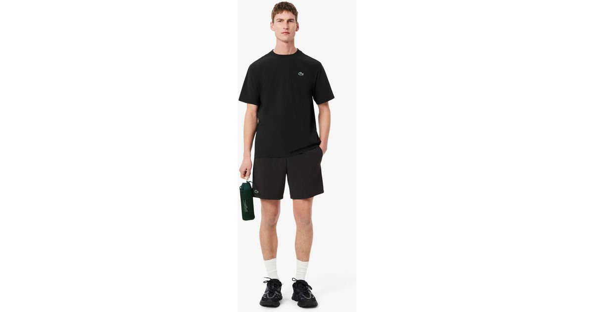 Lacoste Ultra Dry Lightweight Stretch Sport Shorts in Black for Men | Lyst