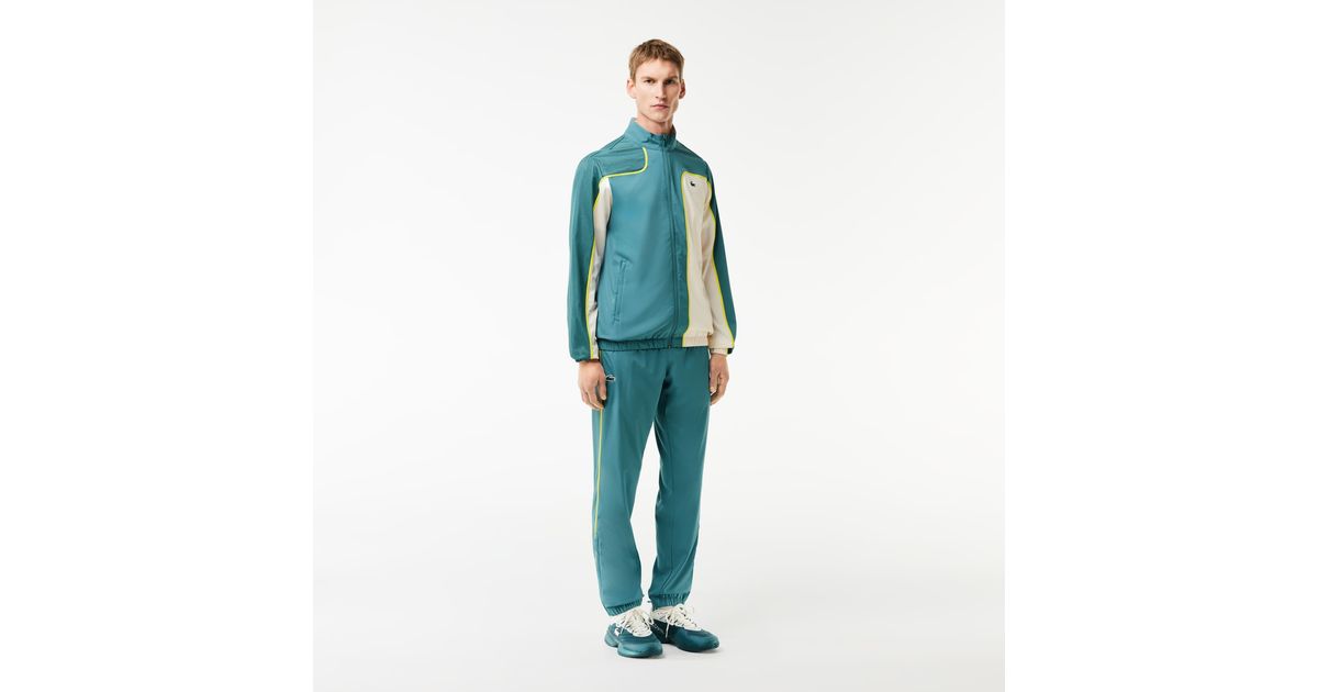 Lacoste Colorblock Tennis Sweatsuit in Blue for Men | Lyst
