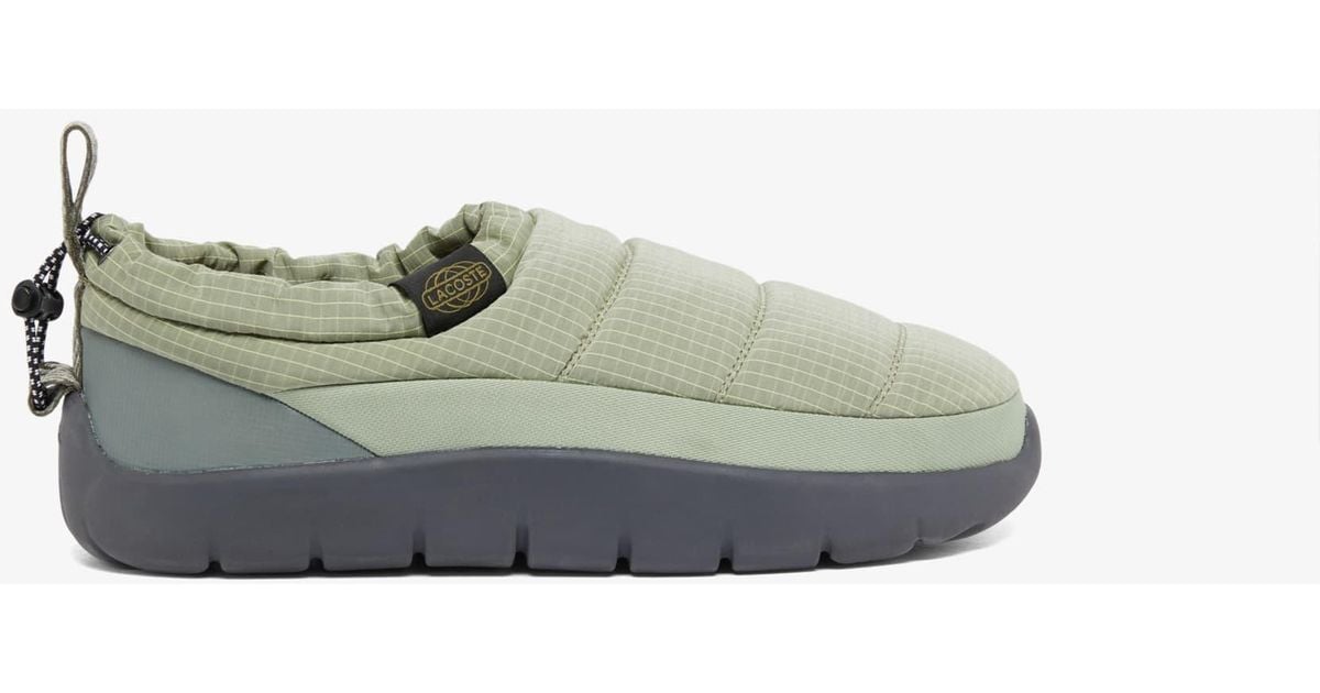 Lacoste Serve Slipper in Green for Men | Lyst