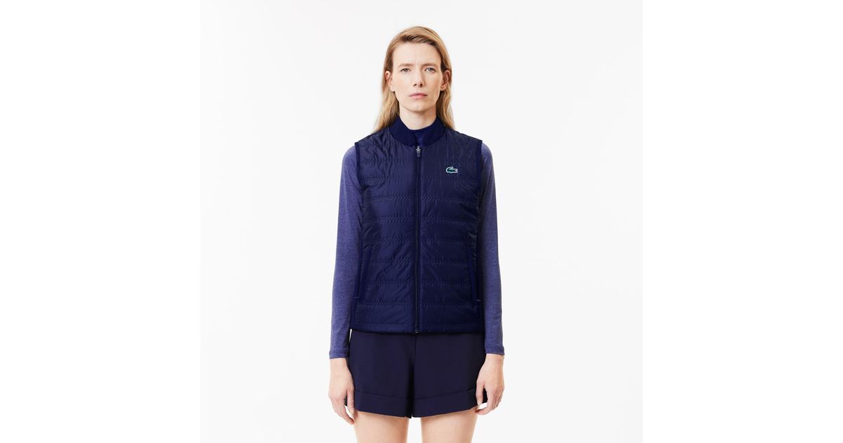 Lacoste Reversible Golf Vest in Blue | Lyst