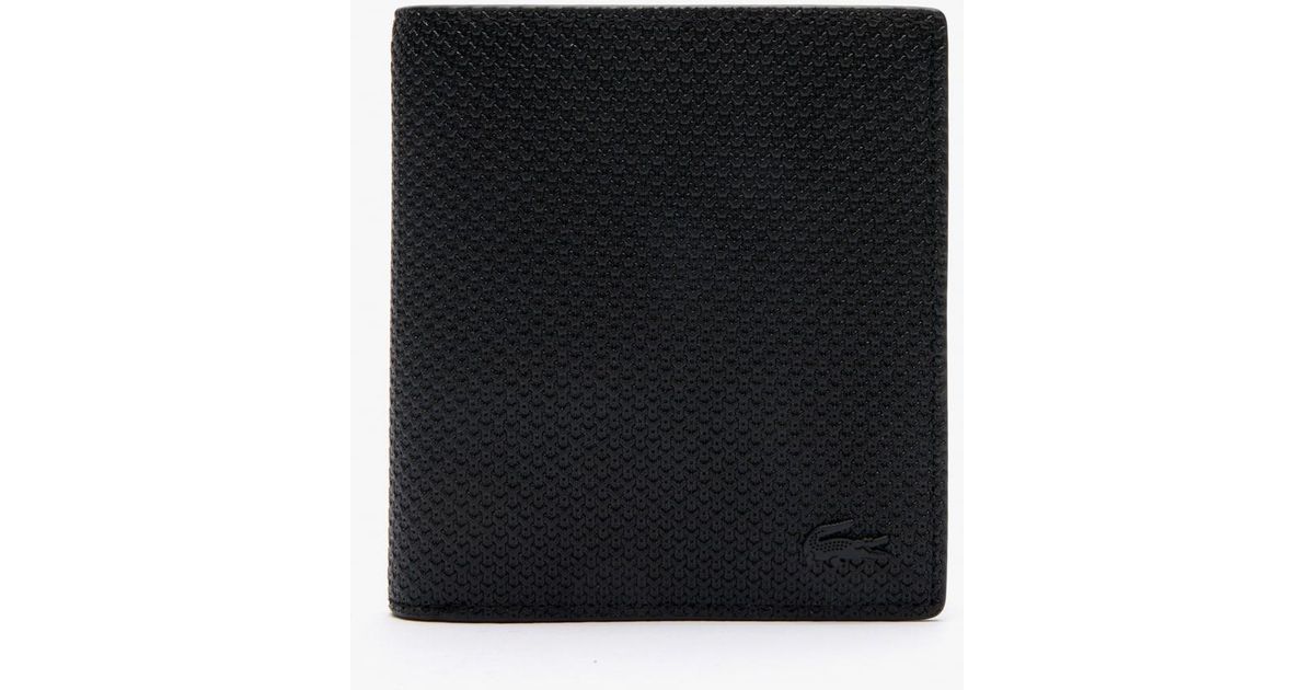 Lacoste Chantaco Leather Billfold in Black for Men | Lyst