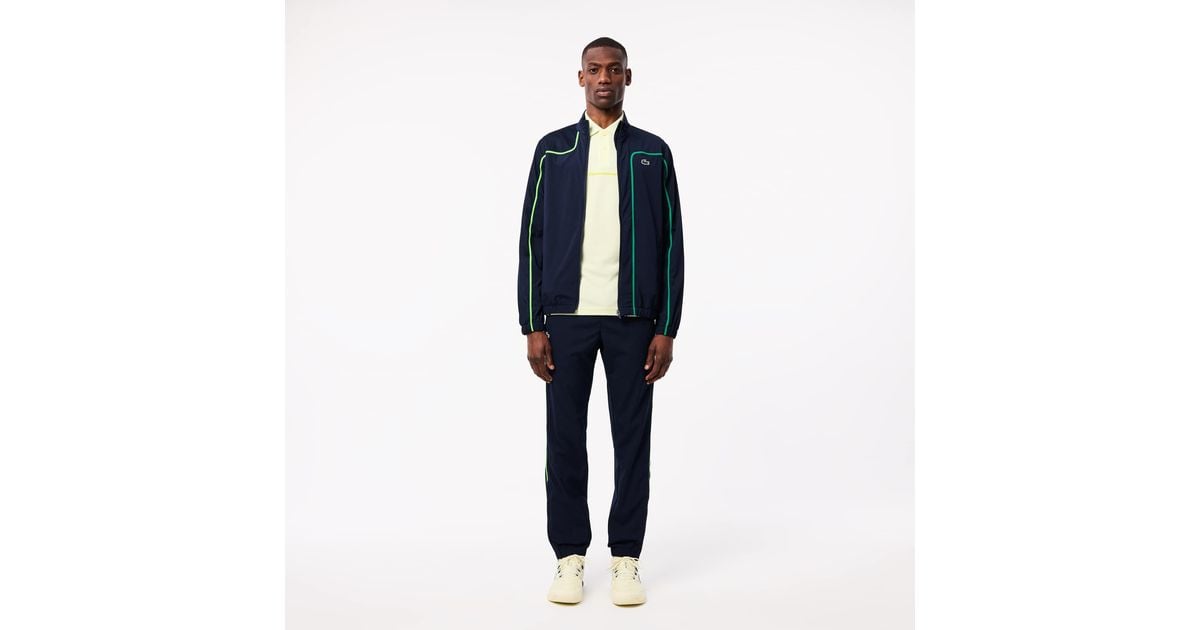 Lacoste Colorblock Tennis Sweatsuit in Blue for Men | Lyst