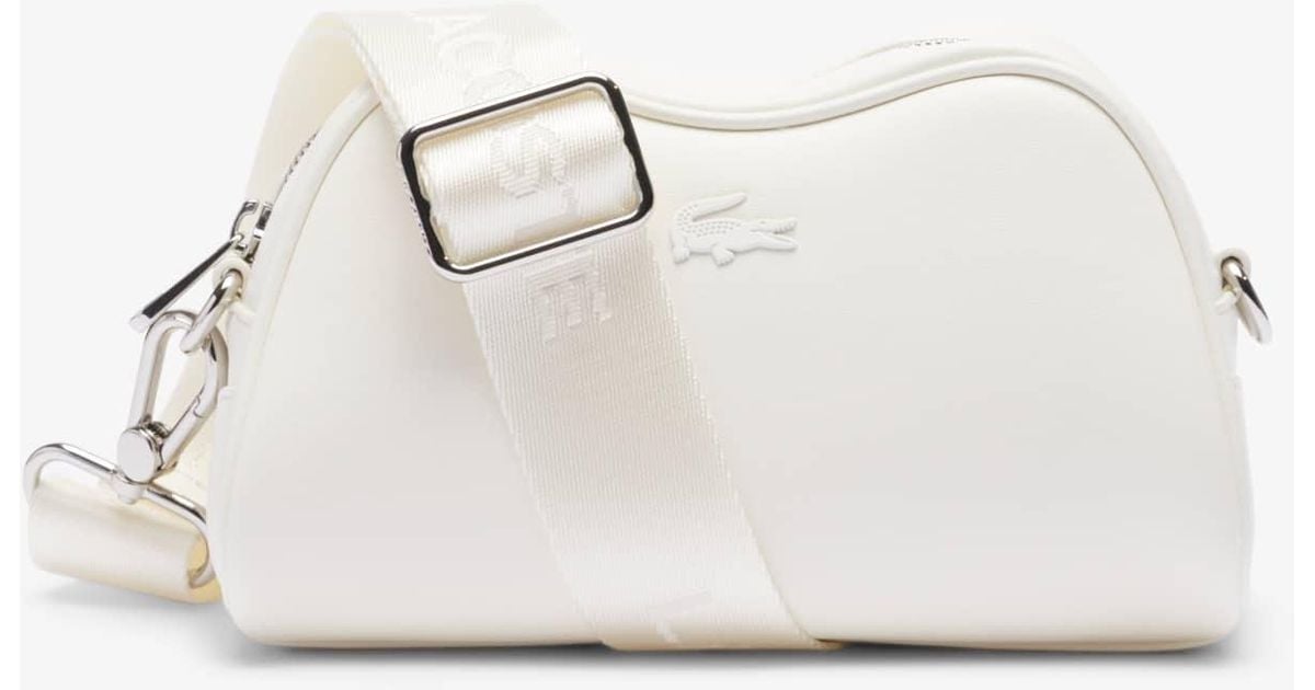 Lacoste Mini Lora Shoulder Bag in White | Lyst