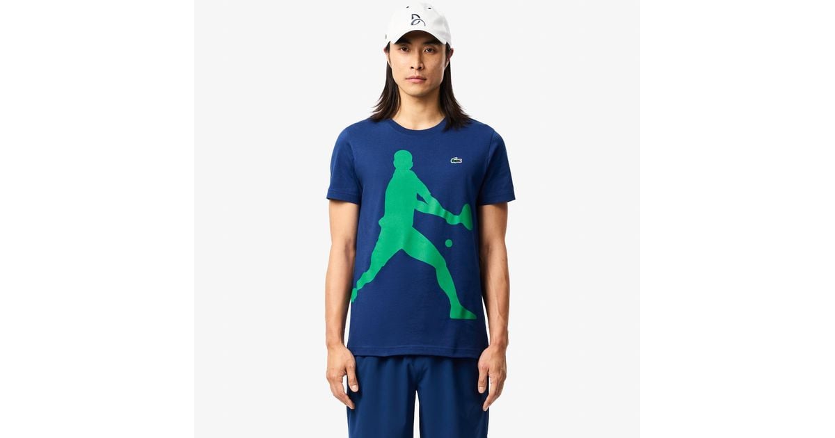 Lacoste Tennis X Novak Djokovic T-Shirt & Cap Set in Blue for Men | Lyst