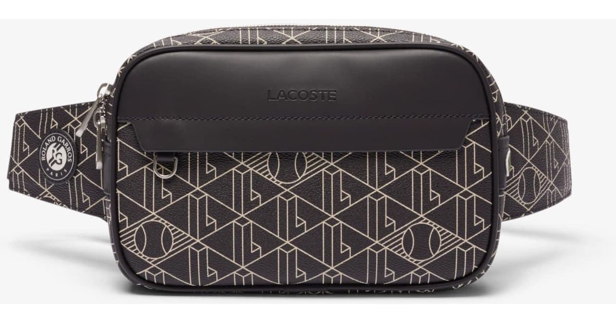 Lacoste Roland-Garros Edition Fanny Pack in Black for Men | Lyst