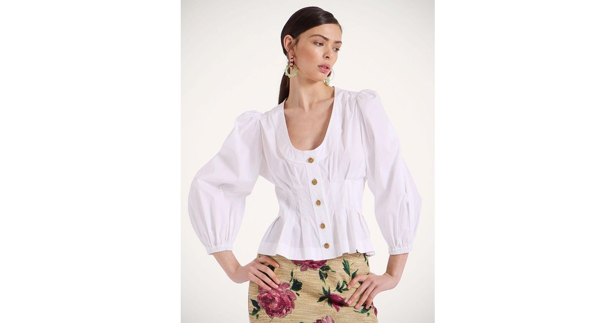 La DoubleJ Primrose Shirt in White | Lyst