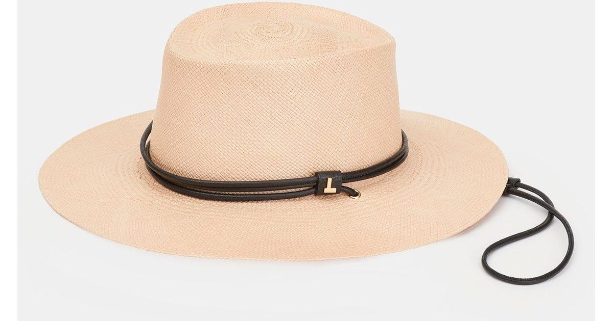 Lafayette 148 New York Straw Bolero Hat in White | Lyst
