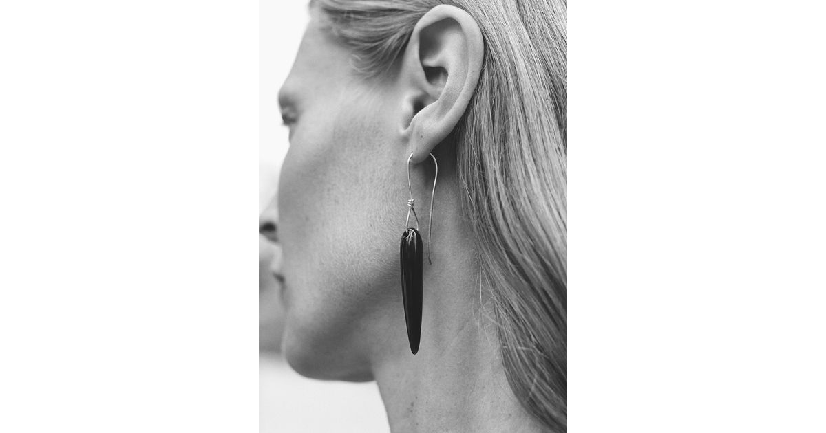 Sophie Buhai Spear Earrings in Gray | Lyst