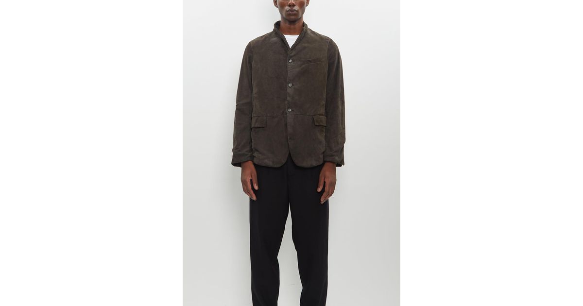 Bergfabel Men Tyrol Leather Jacket in Black | Lyst