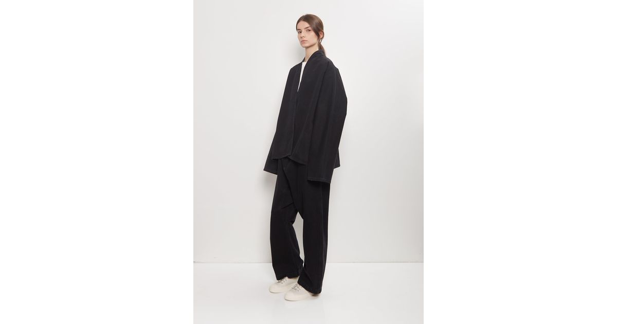 Sofie D'Hoore Cairo Washed Denim Kimono Jacket in Black | Lyst