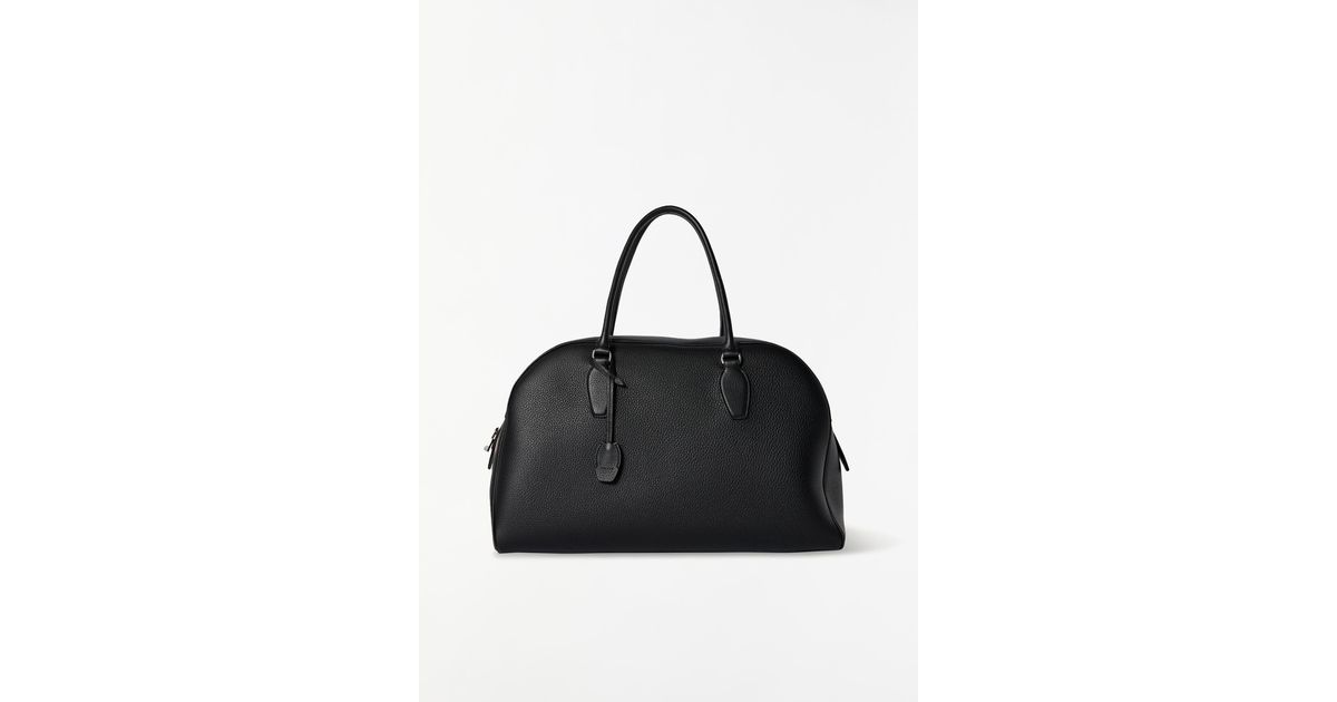 The Row India 15.75 - Lux Grain Leather in Black | Lyst