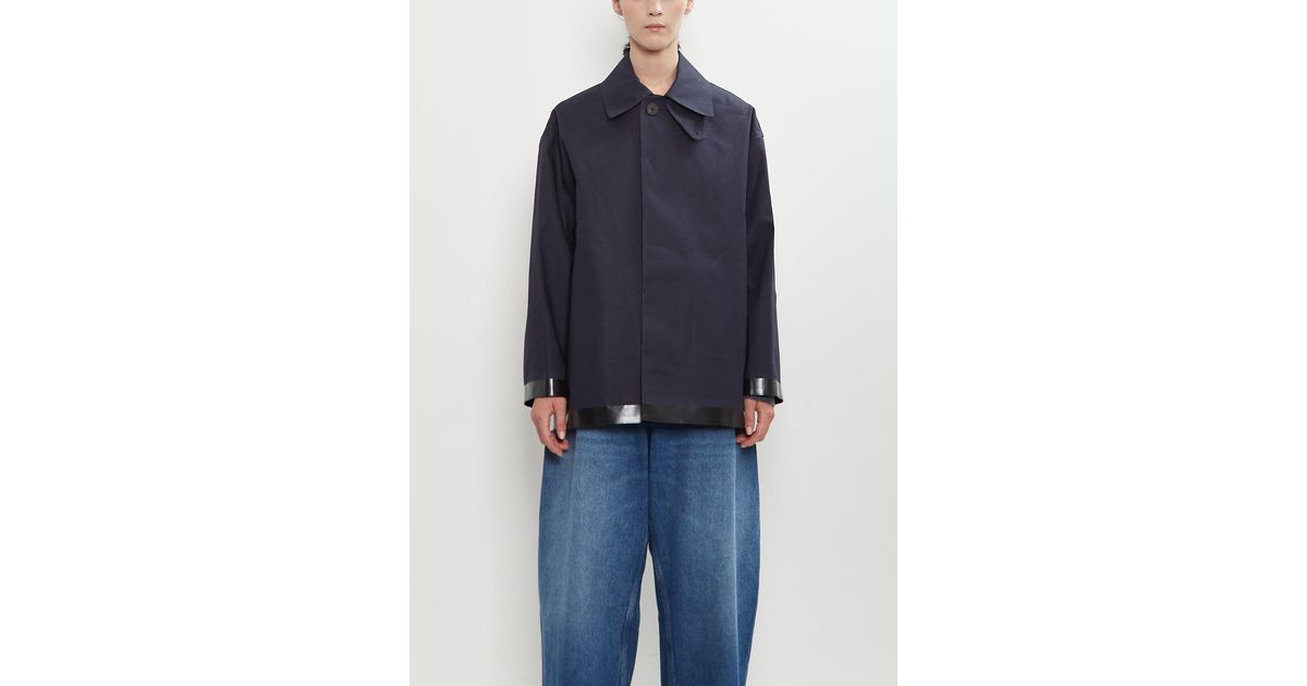 Studio Nicholson X Mackintosh Teviot Short Mac in Blue | Lyst UK