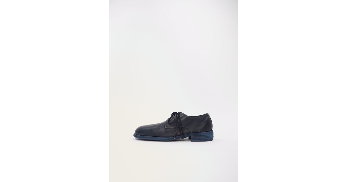 Guidi Classic Leather Derby in White | Lyst UK