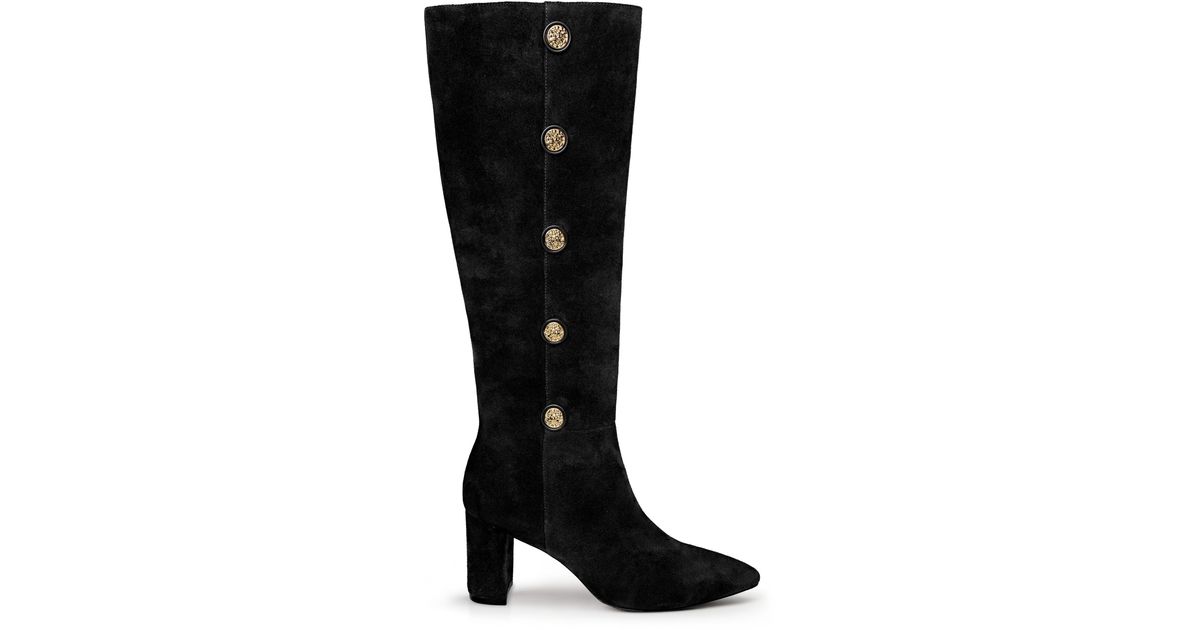 L'Agence Octavie Knee-High Boot in Black | Lyst UK