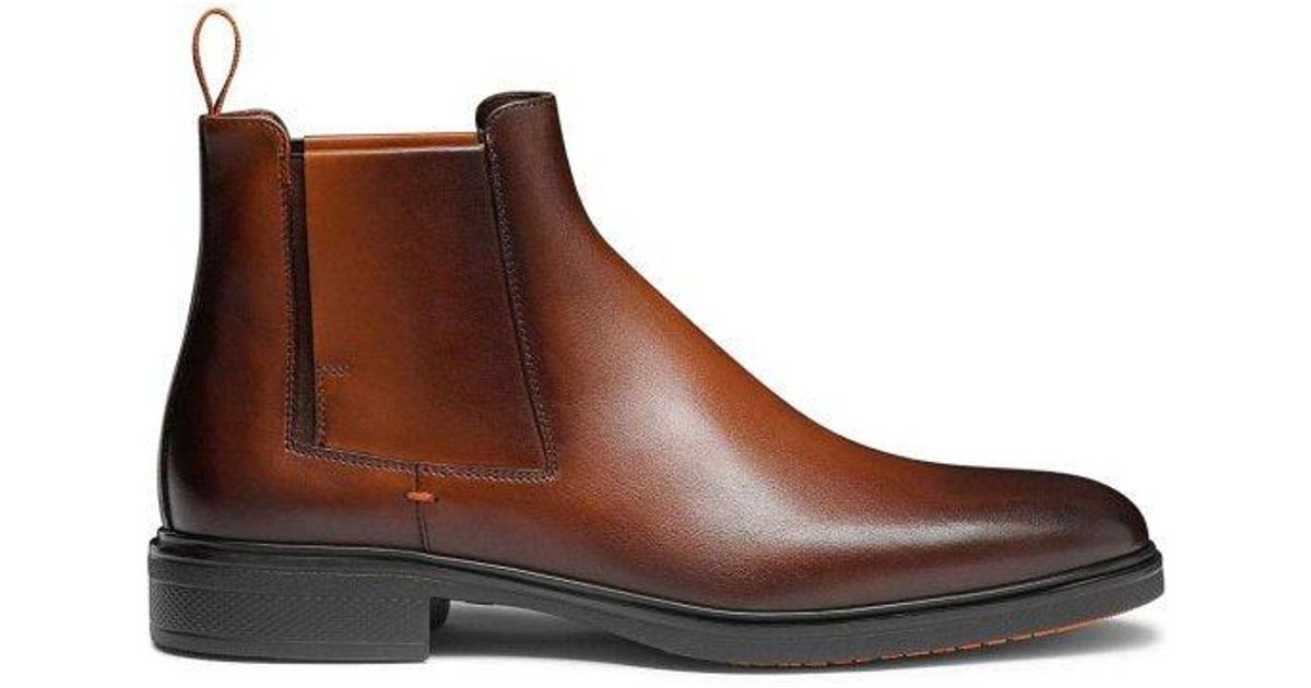 Santoni Boots in Brown for Men | Lyst