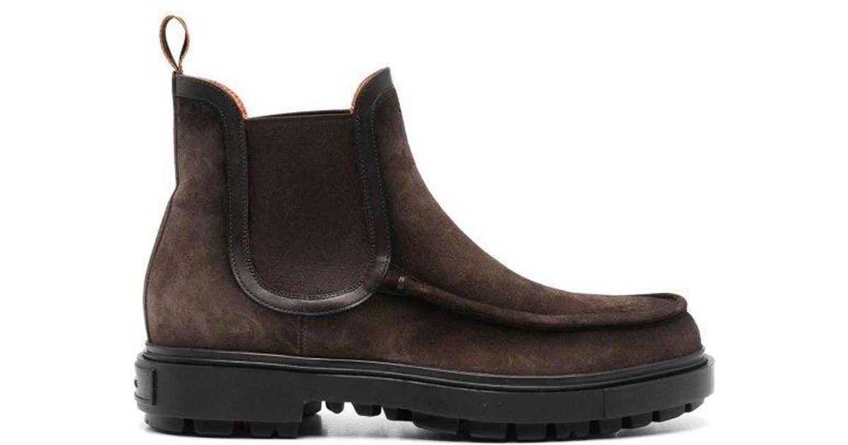 Santoni Boots in Black for Men | Lyst