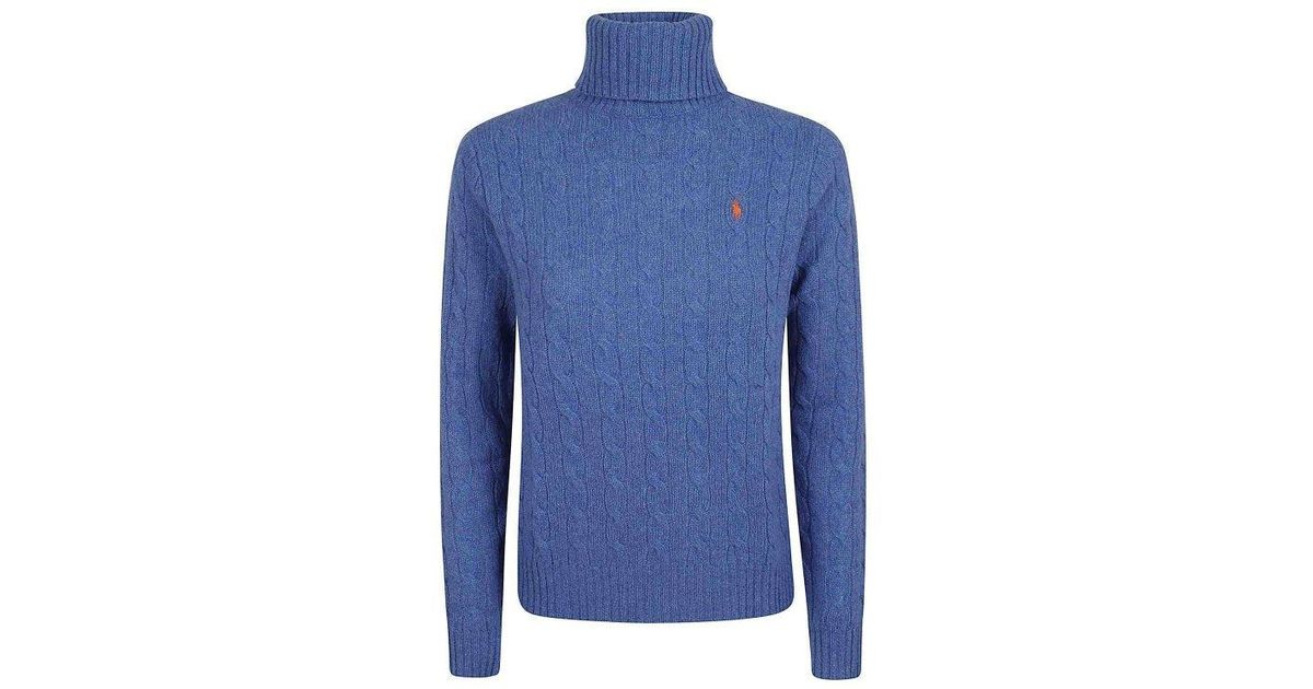 Polo Ralph Lauren Turtle Neck in Blue | Lyst UK