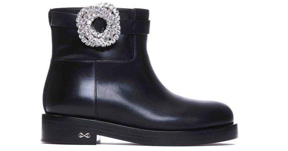 Mach & Mach Boots in Black | Lyst